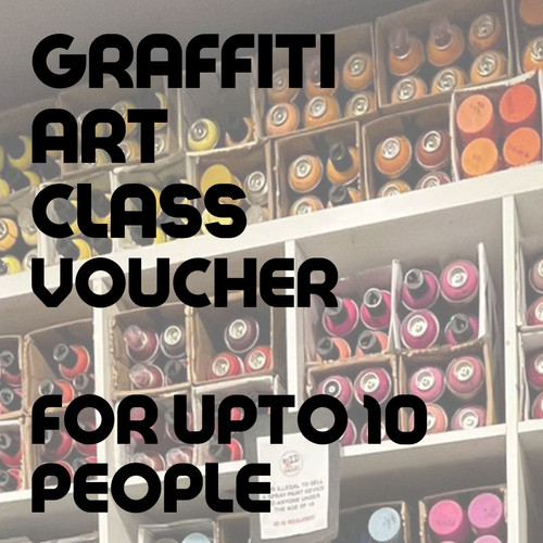 2 HR GRAFFITI ART CLASS VOUCHER FOR UP TO 10 PEOPLE | ZAP GRAFFITI