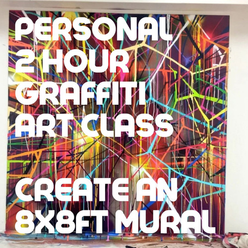 PERSONAL 2 HOUR LESSON VOUCHER. CREATE AN 8X8FT MURAL AT ZAP | ZAP GRAFFITI