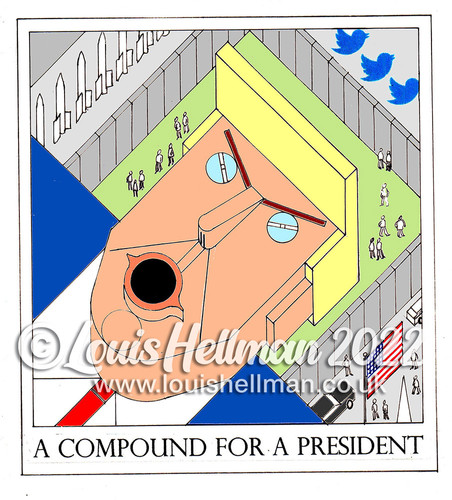 A Compound For A President | Hellman Cartoons