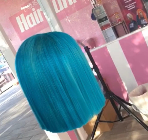 Jade Blue Custom Bob Unit | ExquisiteHairJunkies