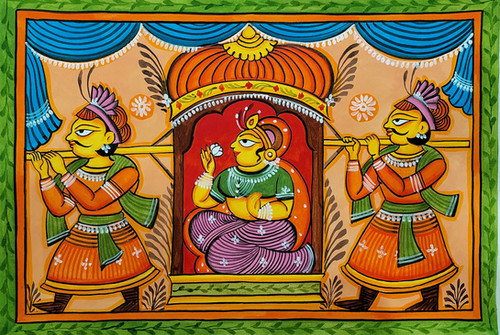A symbol of Bengal wedding with Palki Phad Style Painting | The Artisian