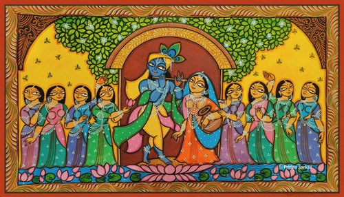 Rash lila Style - Bengal pattachitra | The Artisian