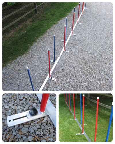 Channel Weave Poles - 6 poles | Mark's Agility