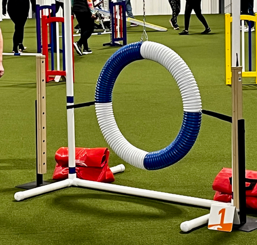 PVC Tire Jump - Breakaway | Mark's Agility