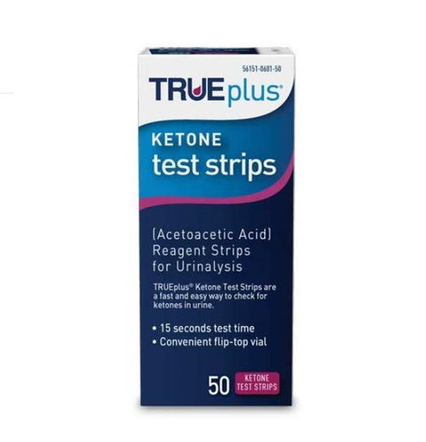 True Plus Ketone Blood Glucose Test Strips for Urinalysis 50 Count ...