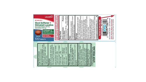 Leader Stool Softener + Stimulant Laxative, 100 tablets | Harbor Town ...