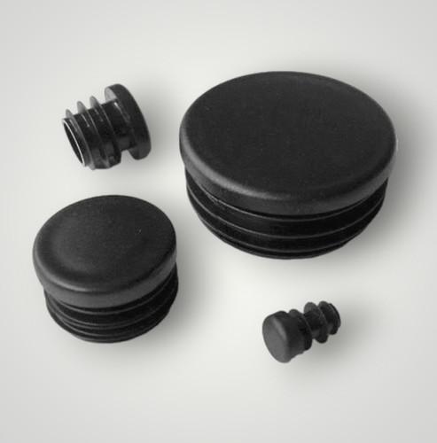 Plastic Black Round End Caps Tube Inserts Plugs | Ktsparts2015