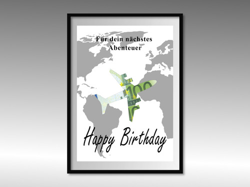 Geldgeschenk Flugzeug | My Last Minute Gifts