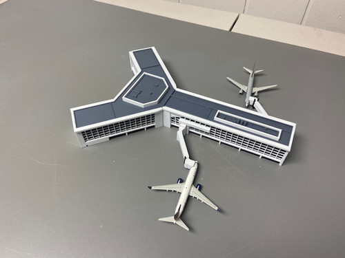 1/400 Scale Model Airport Terminal 'Y' Section #4080 | model-airport-net