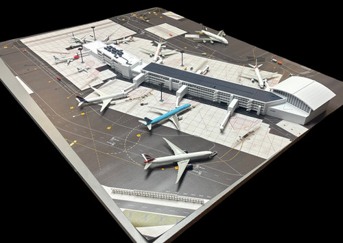 1/400 Scale JFK Terminal 4 Concourse #8150 | model-airport-net