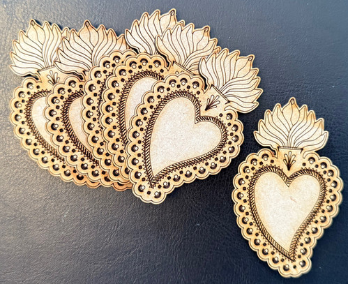 Sacred Heart with Flame RAK Pin/Charm/Magnet - Set of 6 | My Vxw Site ...