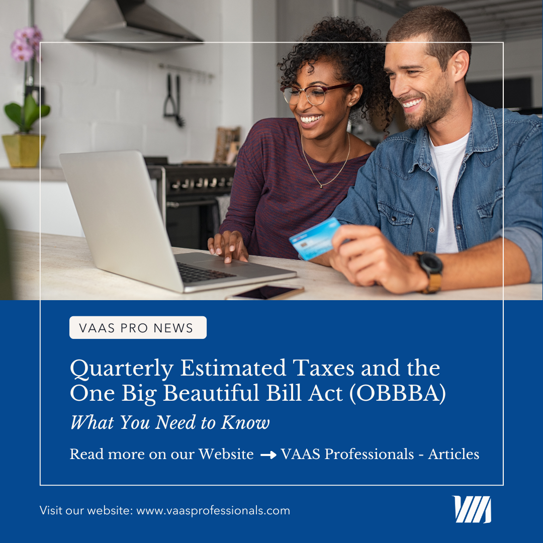 Quarterly Estimated Taxes and the One Big Beautiful Bill Act (OBBBA ...