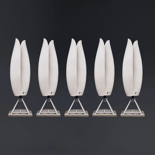 3-M Tulip Wind Turbine: Bouquet of 5 (On-Grid) | Flower Turbines