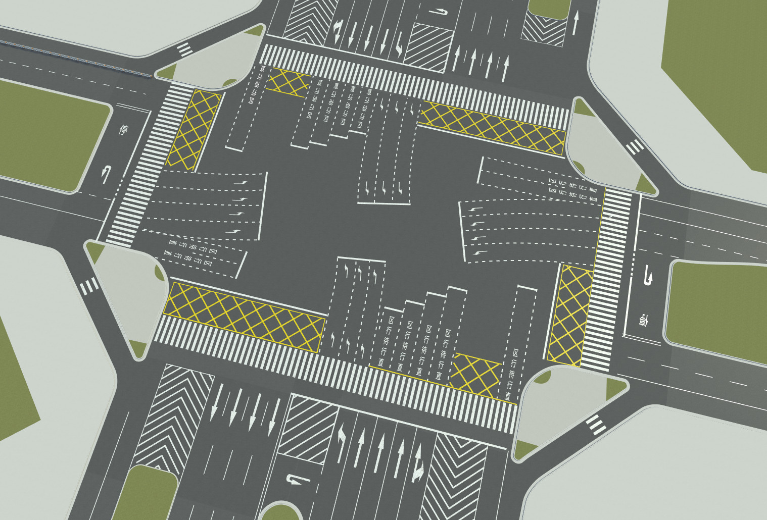 This layout of an intersection in Chengdu : r/oddlysatisfying