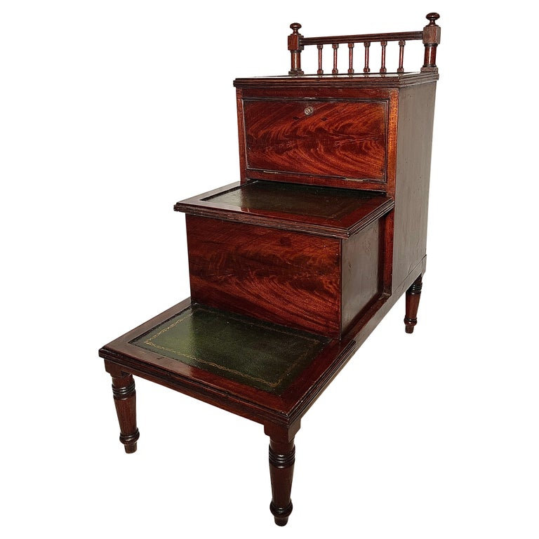 antique-english-mahogany-library-steps-circa-1880