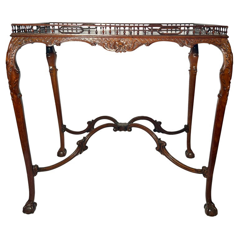 antique-english-georgian-chippendale-style-mahogany-silver-table-circa ...