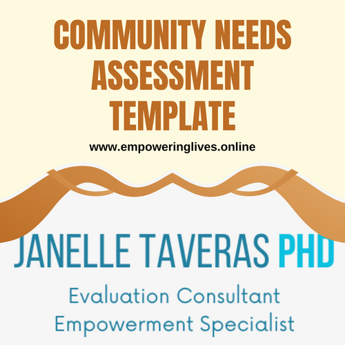 Community Needs Assessment Template | Janelle Taveras PHD