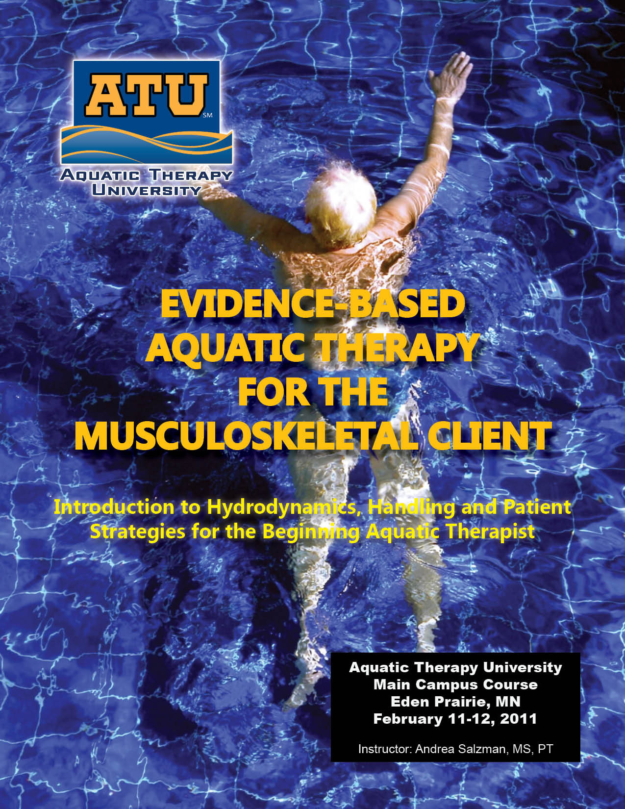 Sept 23-24, 2023 - Evidence-Based Aquatic Therapy for the ...