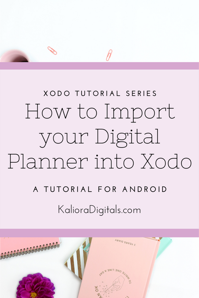 How to Import a Planner into Xodo