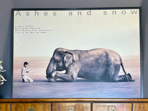 Large GREGORY COLBERT Boy Reading to Elephant Art Print Ashes and Snow ...