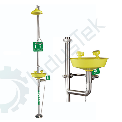 Combination Emergency Safety Shower WG7053FY | Industek