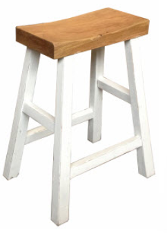 Shan Stool White | Bay Furniture
