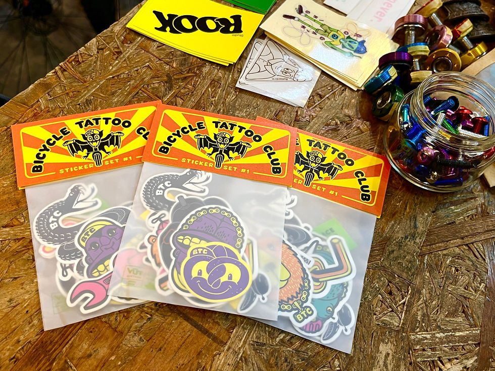 Bicycle Tattoo Club "sticker pack" | CRUMB WORKS