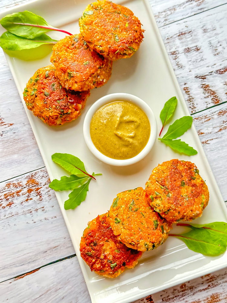 SAVOURY RED LENTIL PATTIES TWO WAYS