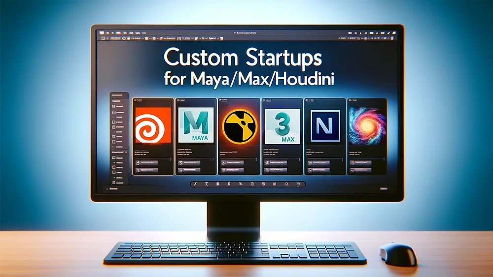 Custom startup for Maya/Max/Nuke/Houdini