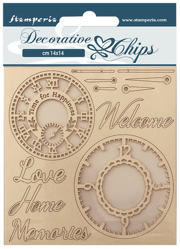 Decorative chips cm 14x14 - Create Happiness Welcome Home clocks ...