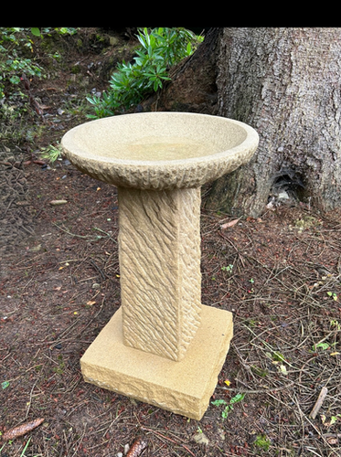 The Gritstone Bird Bath | Natural Stone Carved