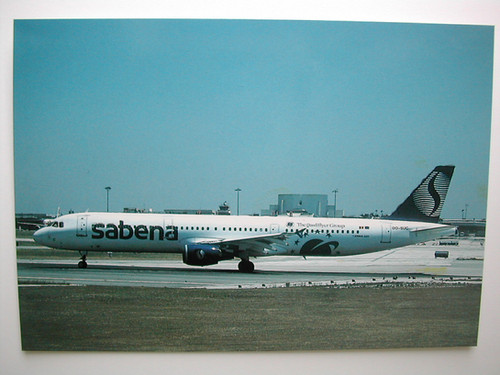 Sabena Postcard #072 Airbus A321-211 OO-SUC | The Flying Sabenien
