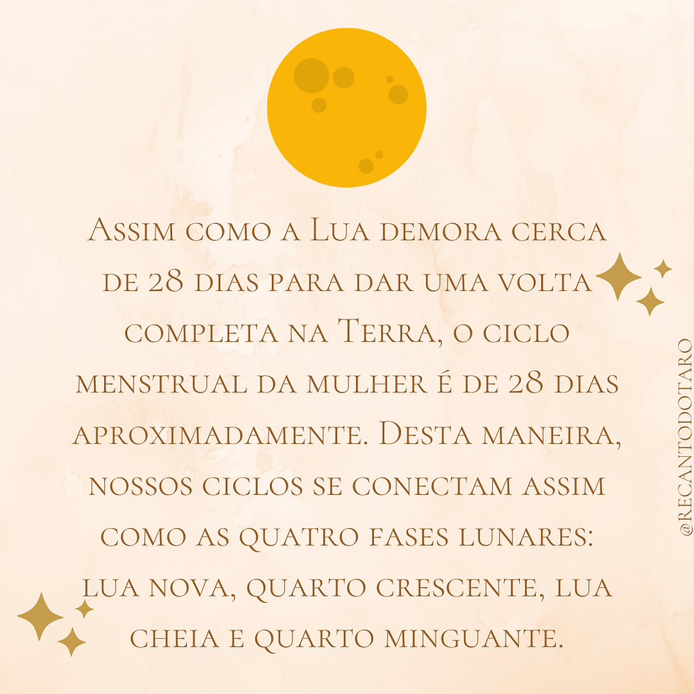 Fases da lua e o ciclo menstrual