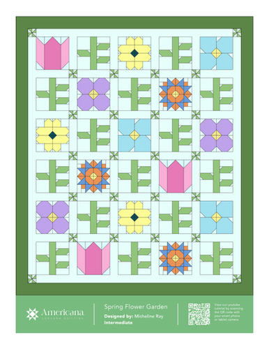 Spring Flower Garden Quilt | Americana Longarm Qu