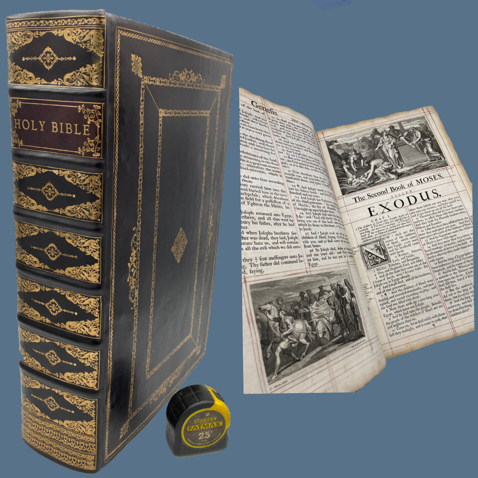 1717 Red-Ruled First Edition John Baskett Vinegar Bible