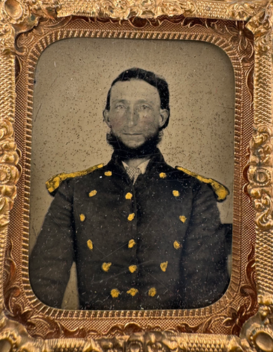 1/9th Plate Tintype of A Early War Confederate or Militia Soldier ...