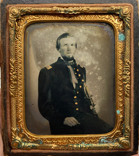 A 1/6th plate ambrotype of a Union Officer | Massie's Antiques