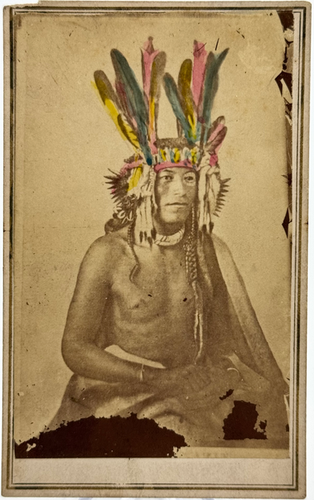 CDV of Ta-Tanka-Nazin "Standing Buffalo Chief of the Sioux of Minnesota ...