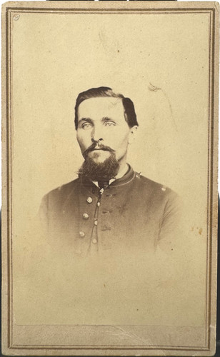 Signed CDV of 77th Illinois Infantry Federal Soldier Sgt. William H ...