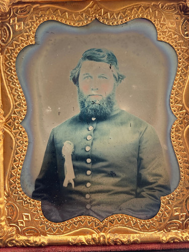 1/6th Plate Ambrotype of a Confederate Soldier Wearing a Secession ...