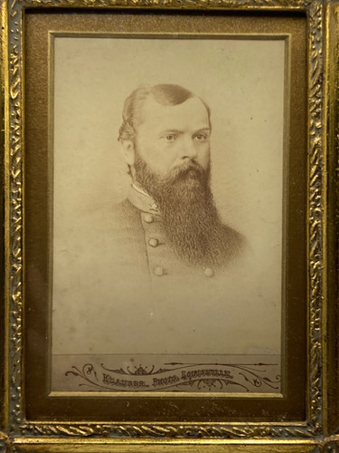 Ornately Framed Cabinet Card of Confederate Officer Klauber Photo ...