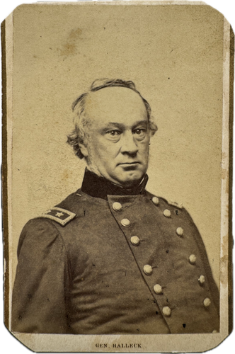 CDV of Union General Henry Halleck with Appleton Backmark | Massie's ...