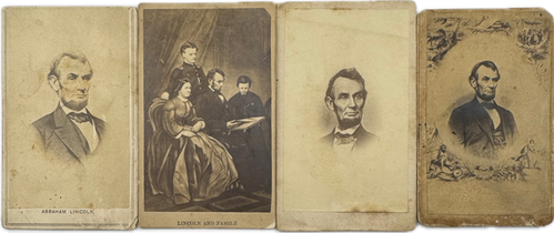 4 CDVs of the 16th President of the United States Abraham Lincoln ...