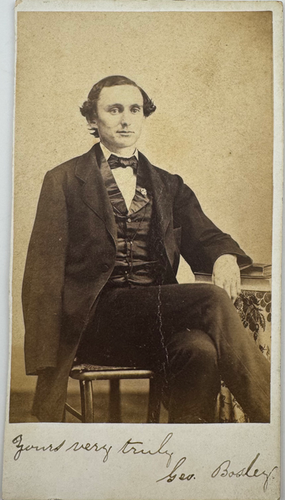 Signed CDV of Wound Amputee George Basley 1st Massachusetts Heavy ...