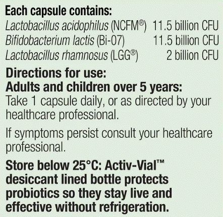 UltraFlora Restore Dairy Free / UltraFlora Balance Dairy Free Probiotic ...