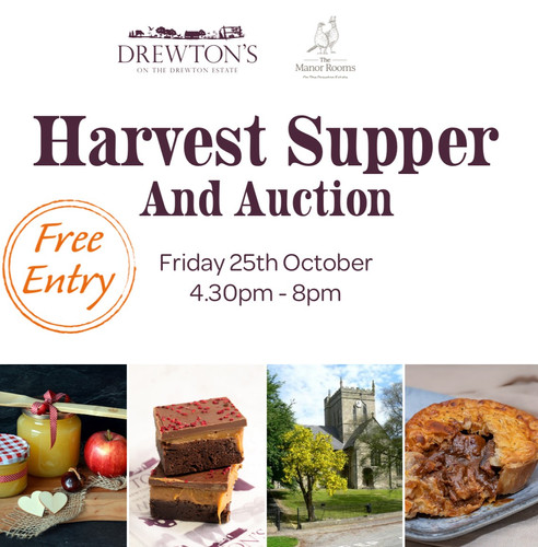 Harvest Supper - Friday 25th October 2024 | Drewtons