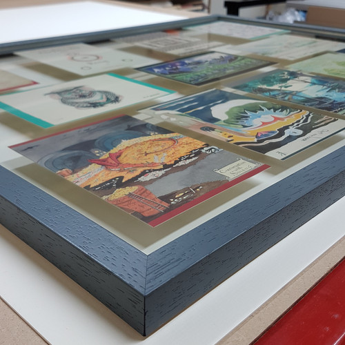 Floating Postcards | Frameworks Picture Framing