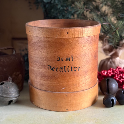 Large demi decalitre French grain measure | Quintessentially Fr