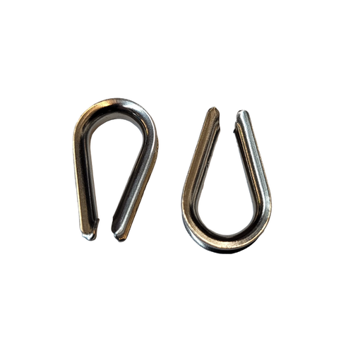 Stainless Steel Thimble for Rudder Cable Pair | NWOC