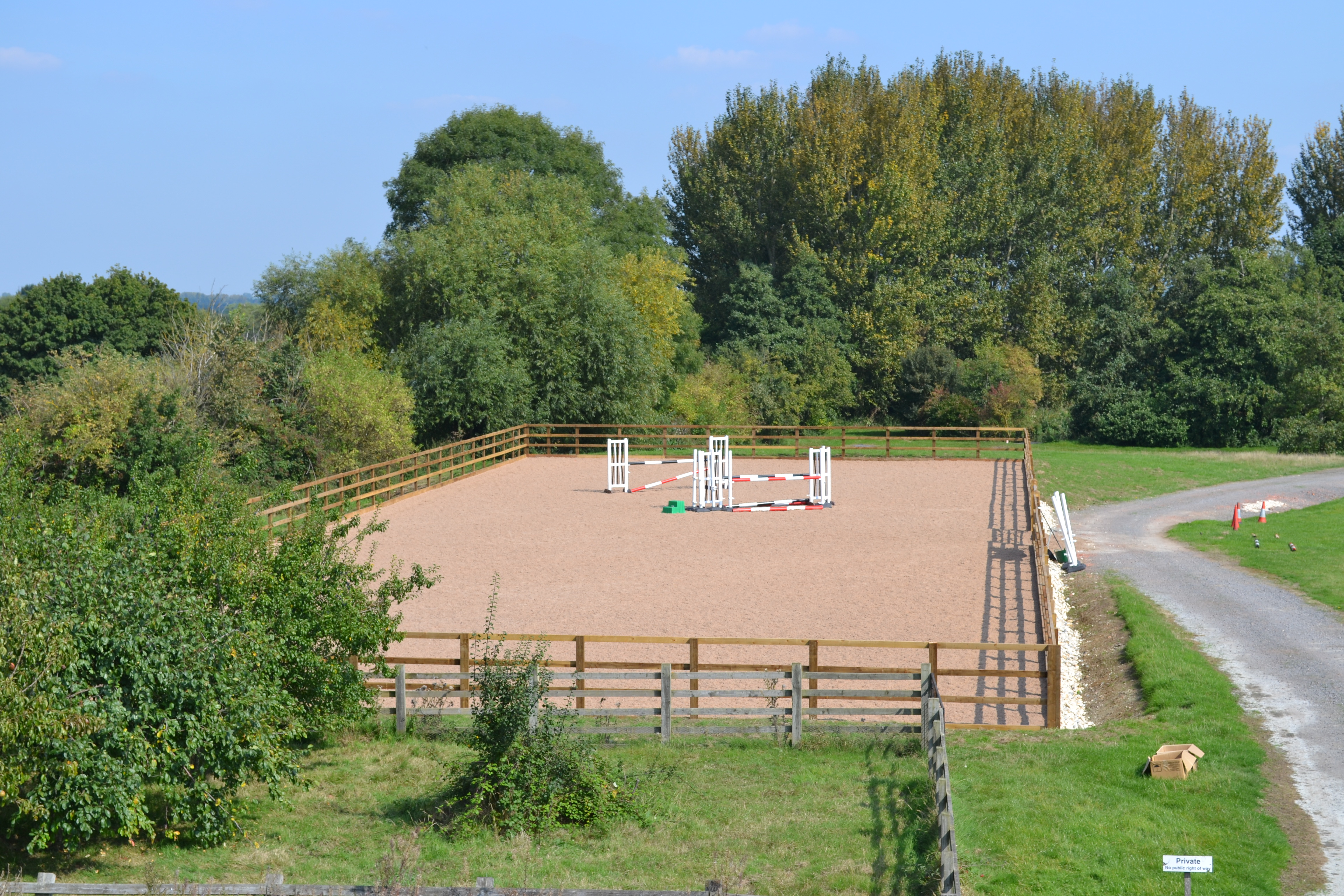 Outdoor Arena / Menage - Upper Farm Equestrian, Chinnor, Oxfordshire